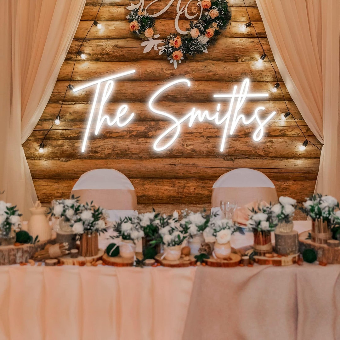 Wedding Neon Sign | Custom Neon Sign | Wedding Gift | Wedding Decor ...