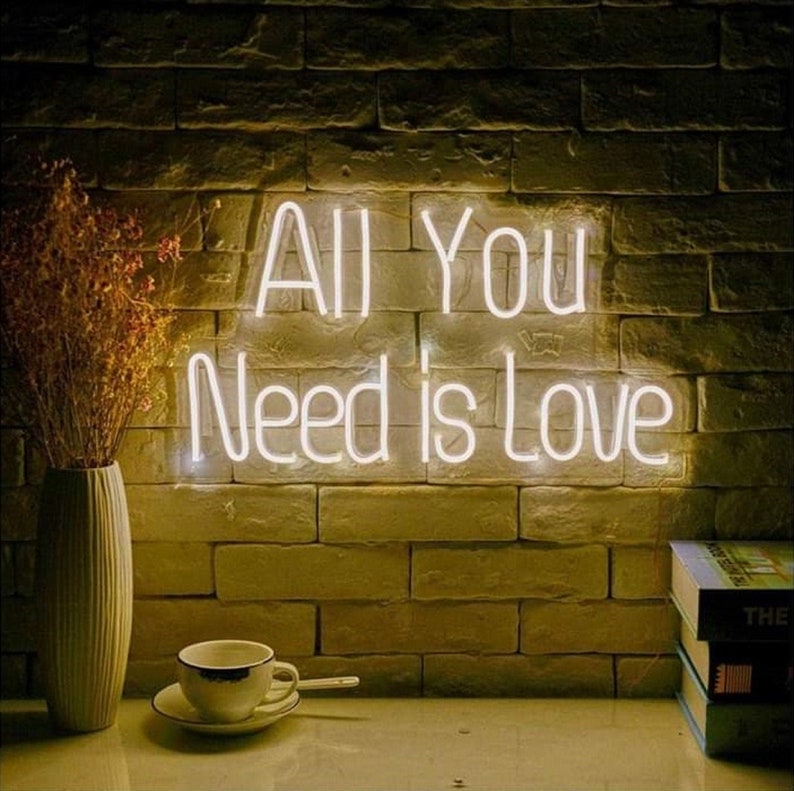 Custom Neon Sign All You Need is Love custom Led Neon | Etsy