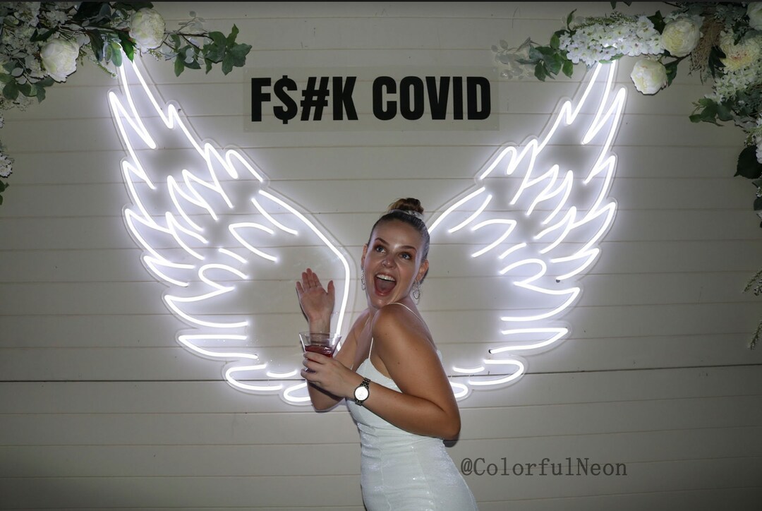 Wings Custom Neon Sign, Angel Neon Sign, Angel Wings Neon Sign ...