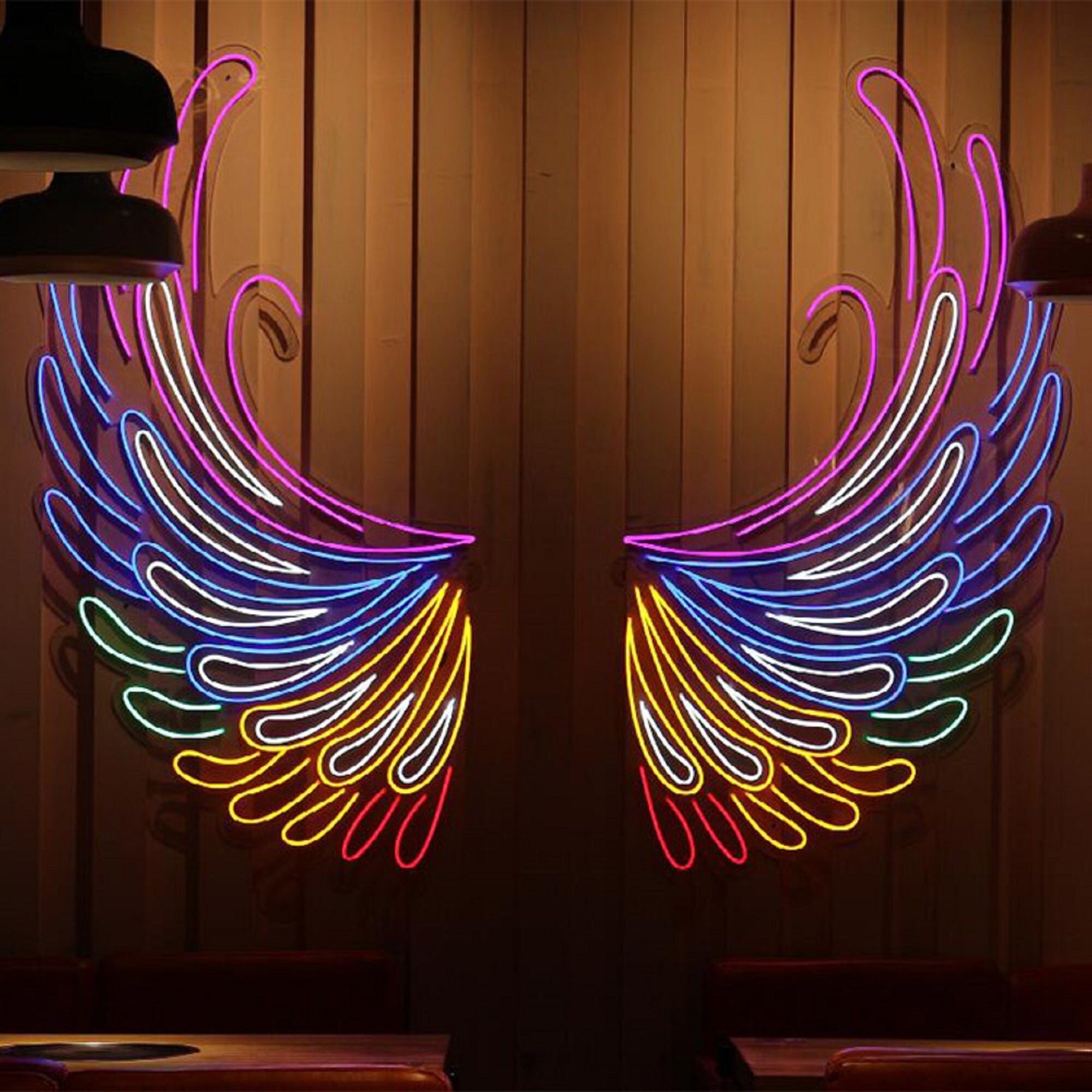 Angel Wing Neon Sign Customized WallCustom Neon Sign neon | Etsy
