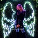 Angel Wing Neon Sign Customized Wallcustom Neon Sign Neon - Etsy