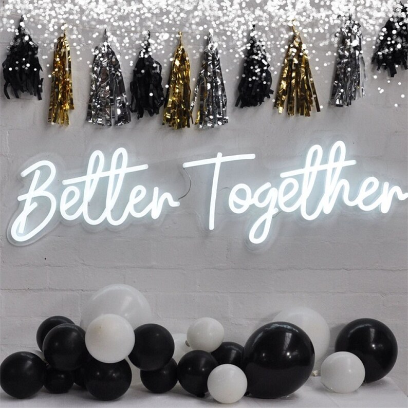 Better Together Neon Sign Flex Led Neon Light Sign Led Text | Etsy