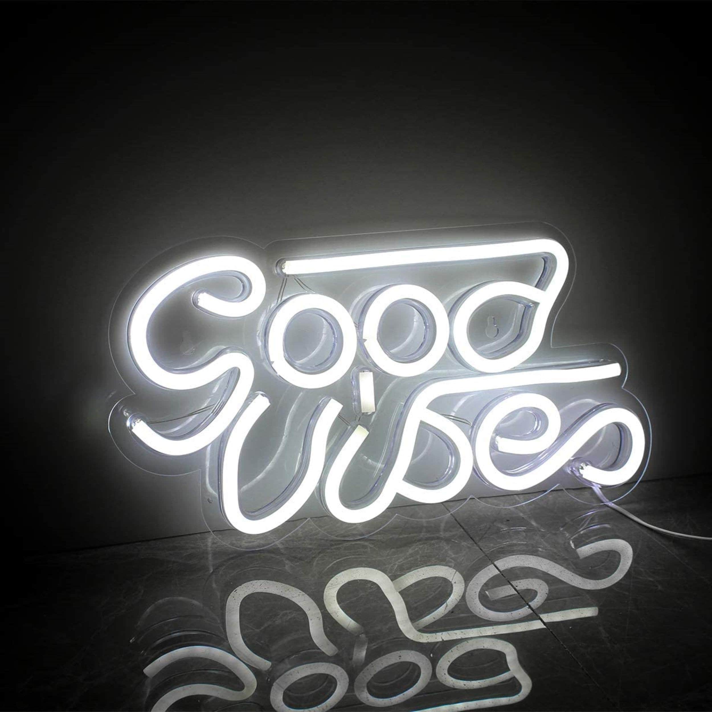 Good Vibes Neon Sign Flex Led Neon Light Sign Custom Led Neon | Etsy