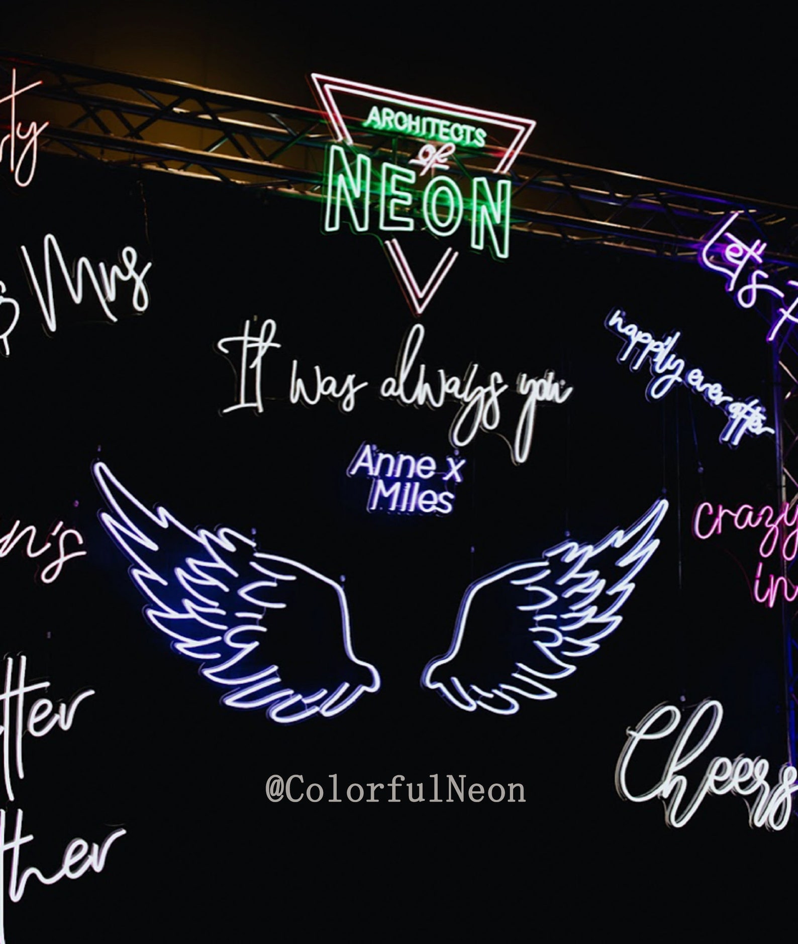 Neon Sign Angel Wings Neon Sign Bar Neon Art Nimbus Neon - Etsy