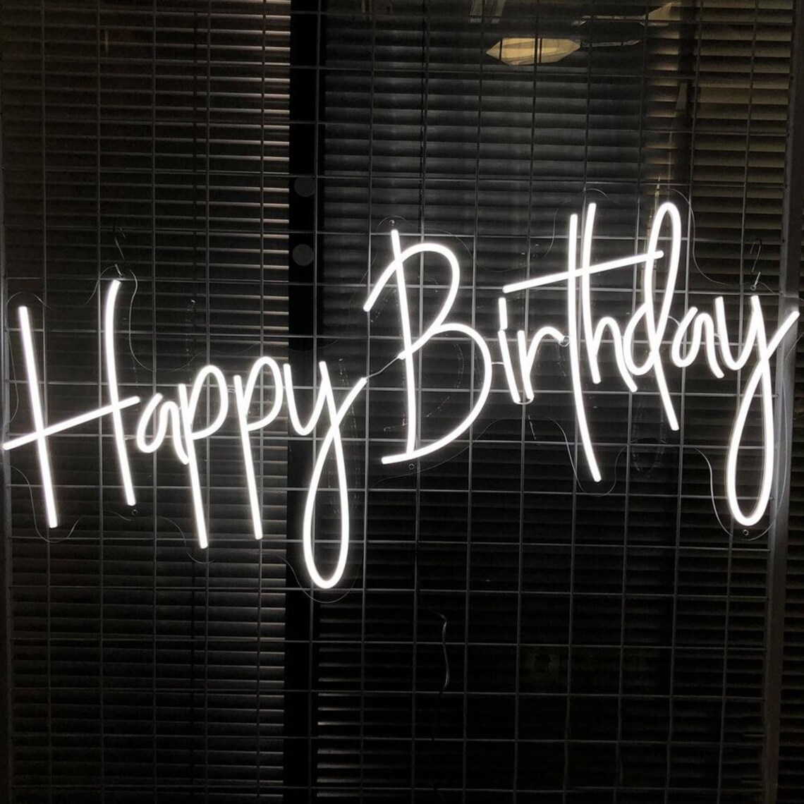 Custom Neon Sign Happy Birthday Neon Sign Custom Party Neon - Etsy