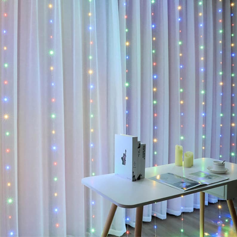 300 Light Led Curtain String Lights USB With Remote for - Etsy Canada