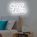 Good Vibes Neon Sign Flex Led Neon Light Sign Custom Led Neon - Etsy