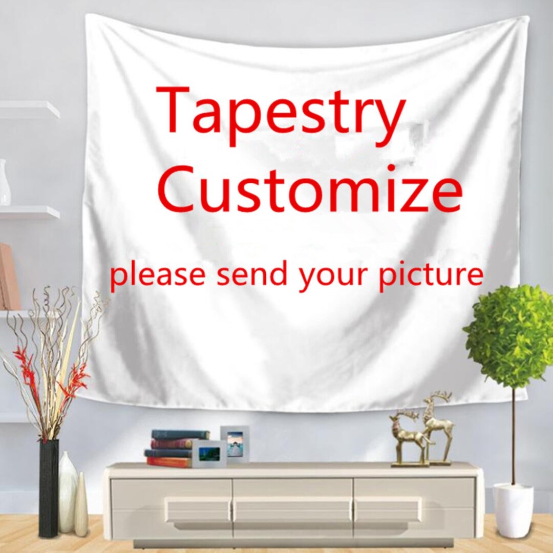 Custom Tapestry From Your Photo, Personalized Picture Text, Wedding ...