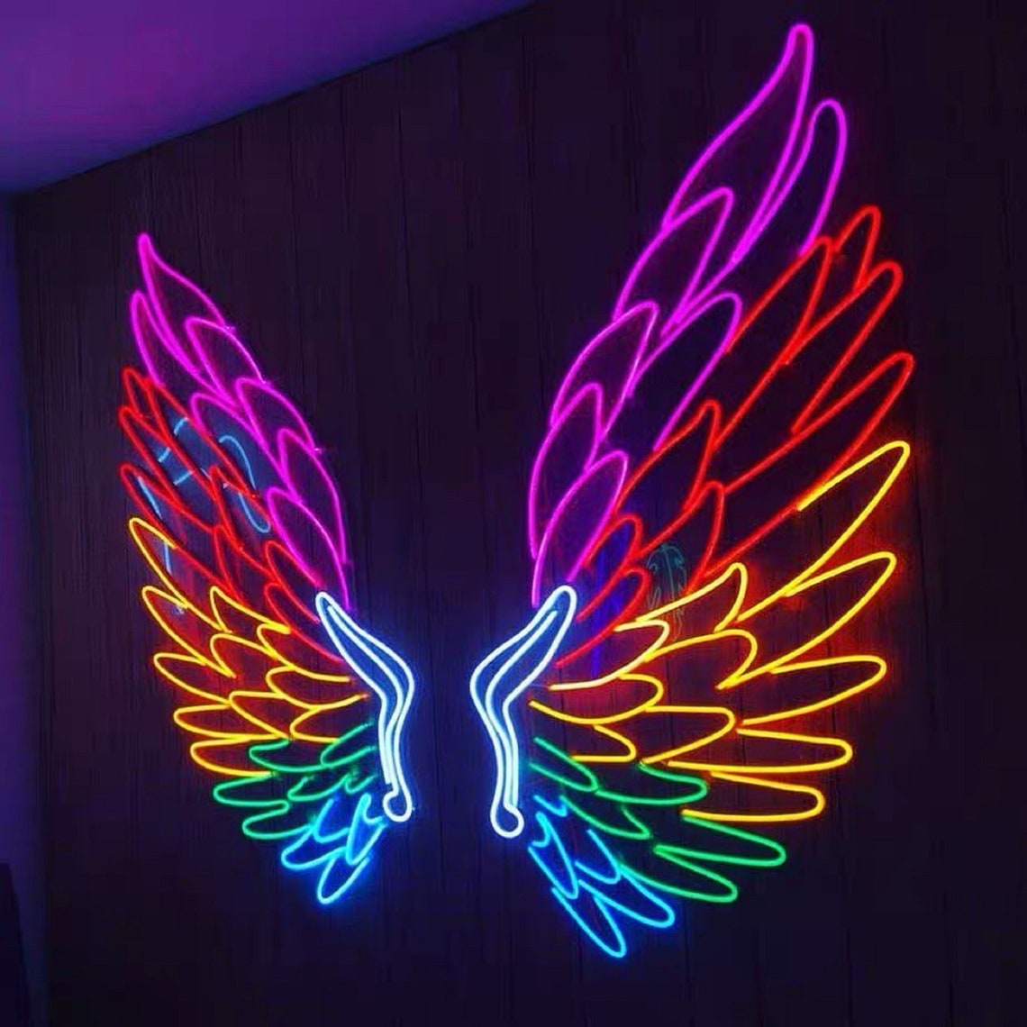 Angel Wing Neon Sign Customized WallCustom Neon Sign neon | Etsy