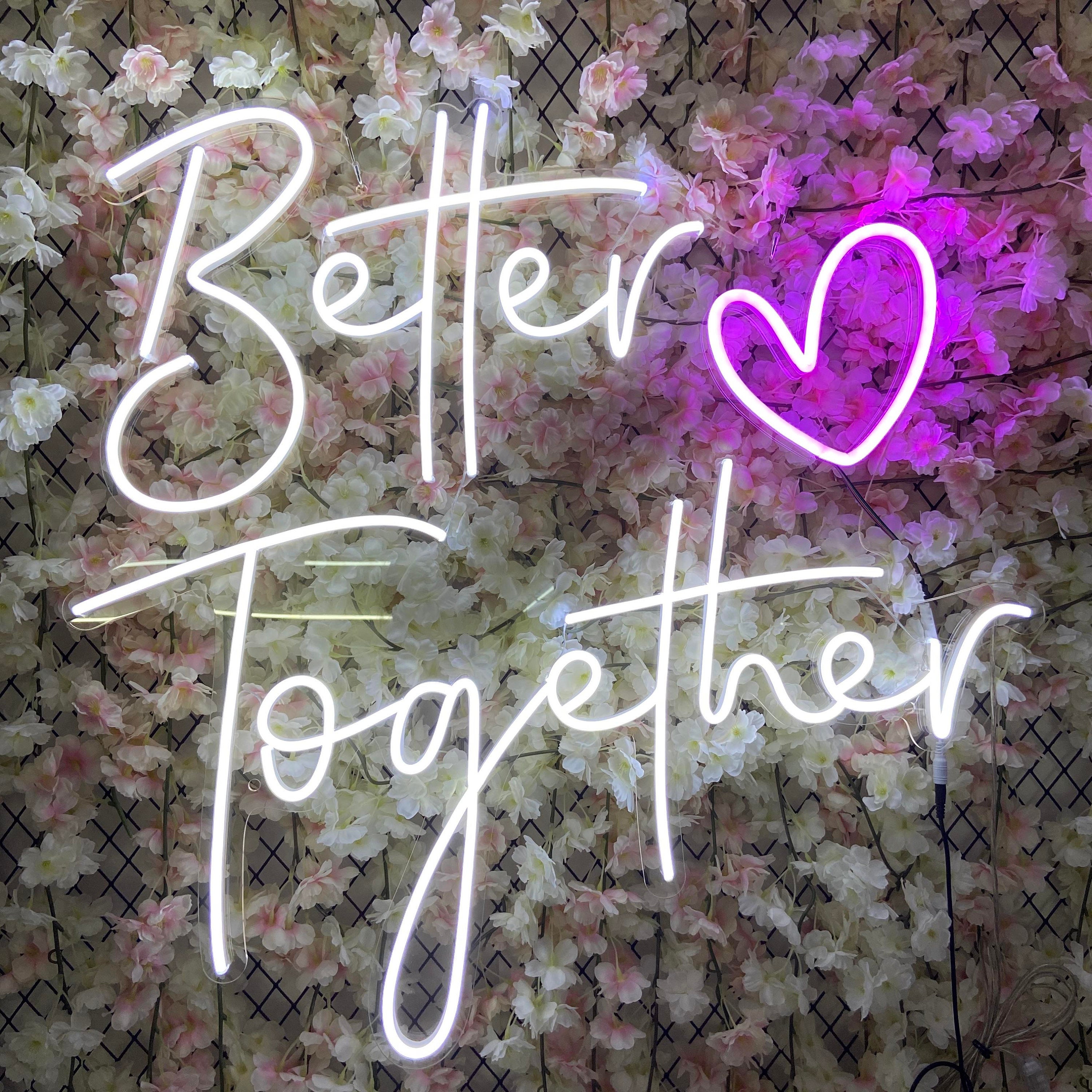 Better Together Custom Made Wedding Neon Signs Custom Neon | Etsy