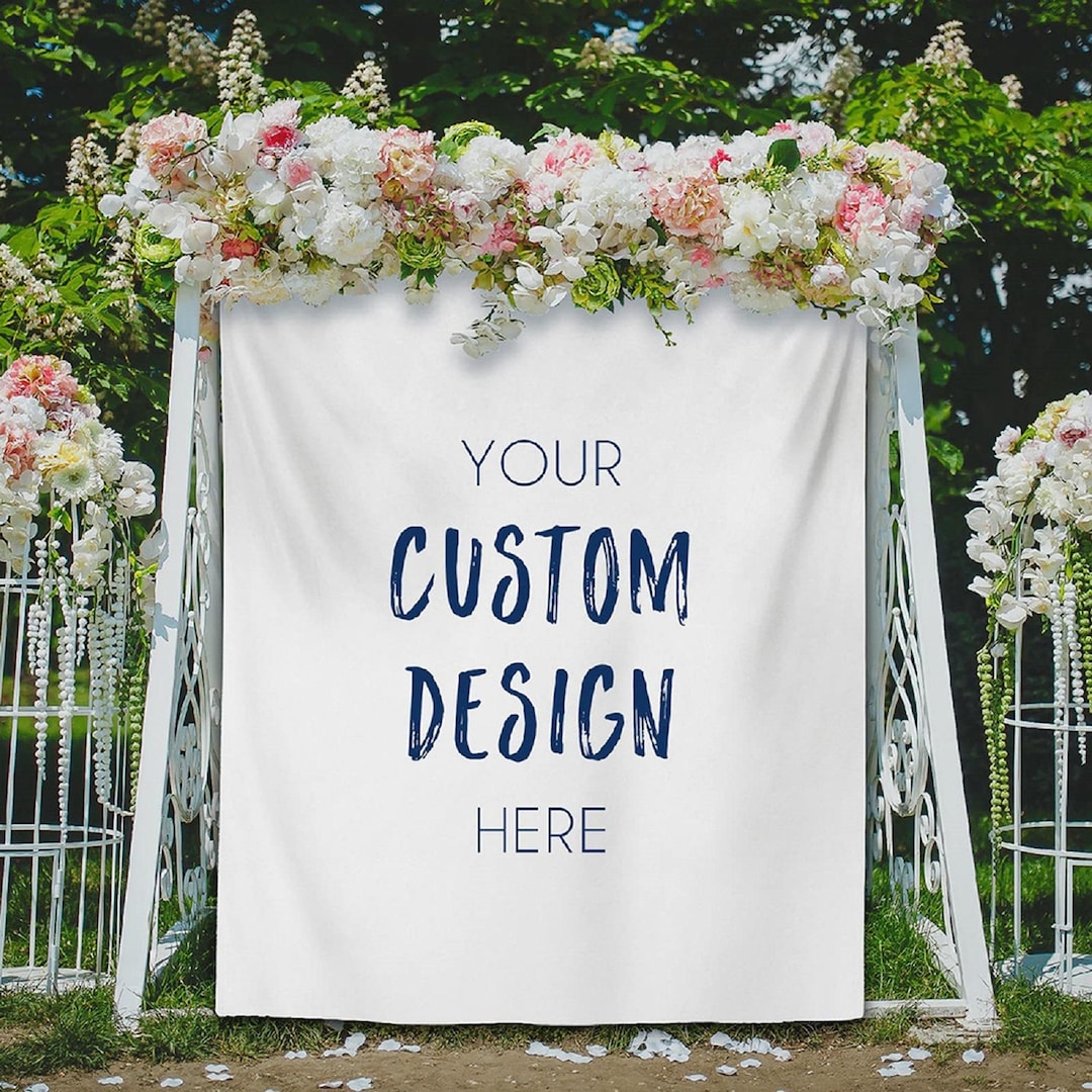 Custom Backdrop, Quote Backdrop, Wedding Vow Backdrop, Calligraphy ...