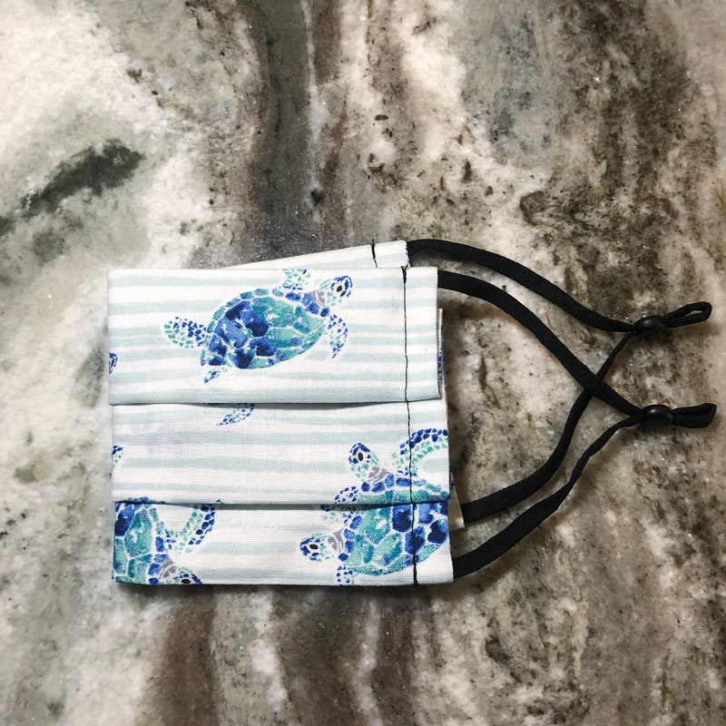 Sea Turtle Face Mask - Etsy