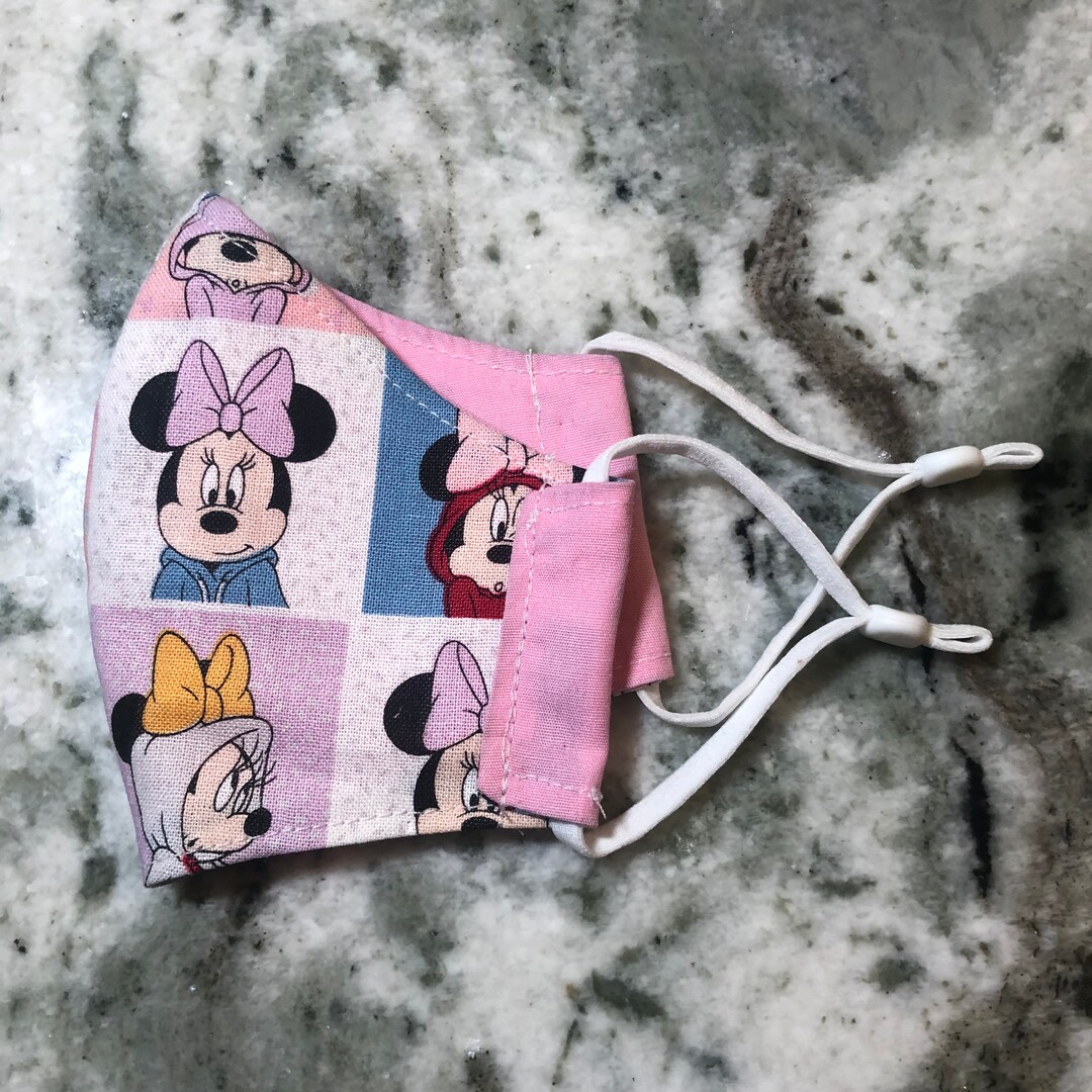 CHILDREN'S - Minnie Mouse With Reversible Pink 2-layer Fitted Cloth ...