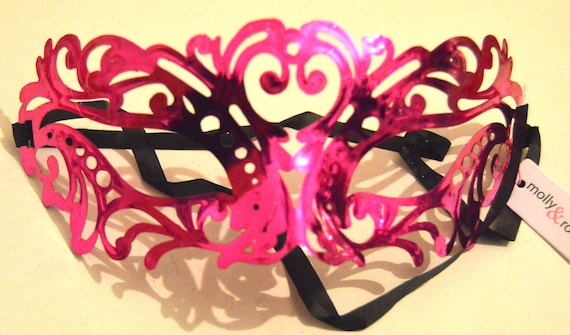 Patterned Mirror Finish Masquerade Half Face Mask Eye | Etsy