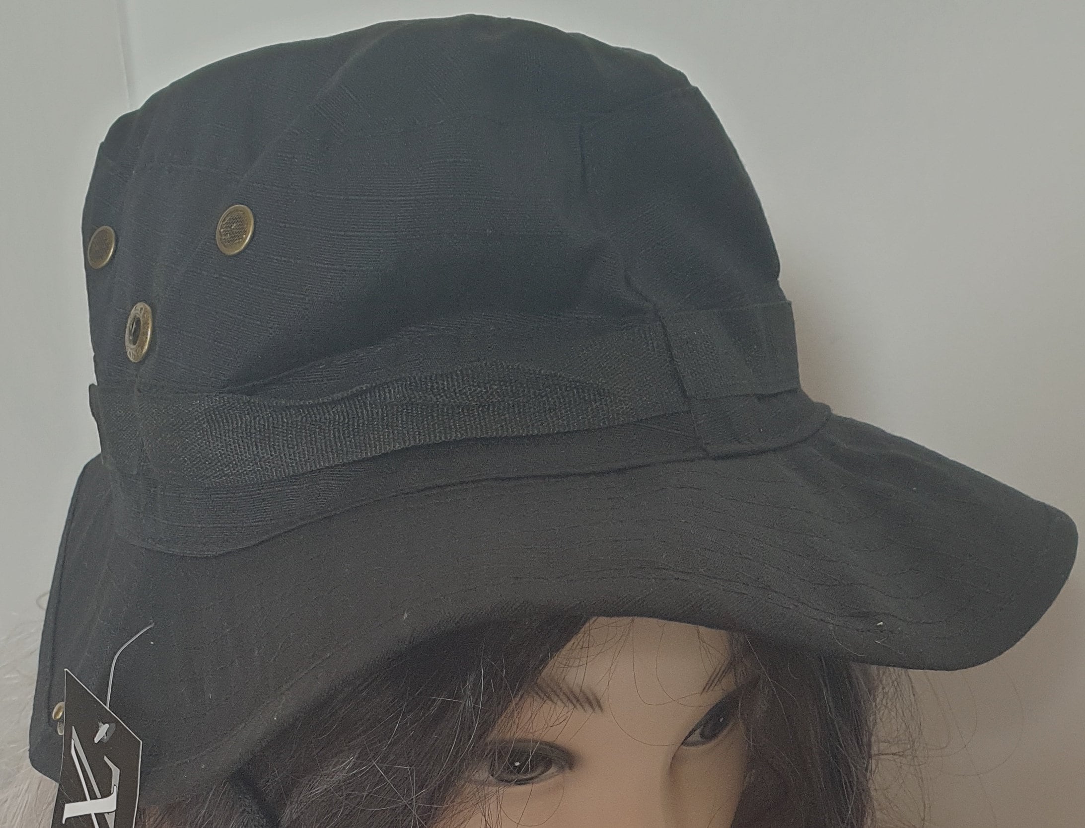 Black Rim Safari Hat Bush Aussie Army Fishing Stud Summer - Etsy UK