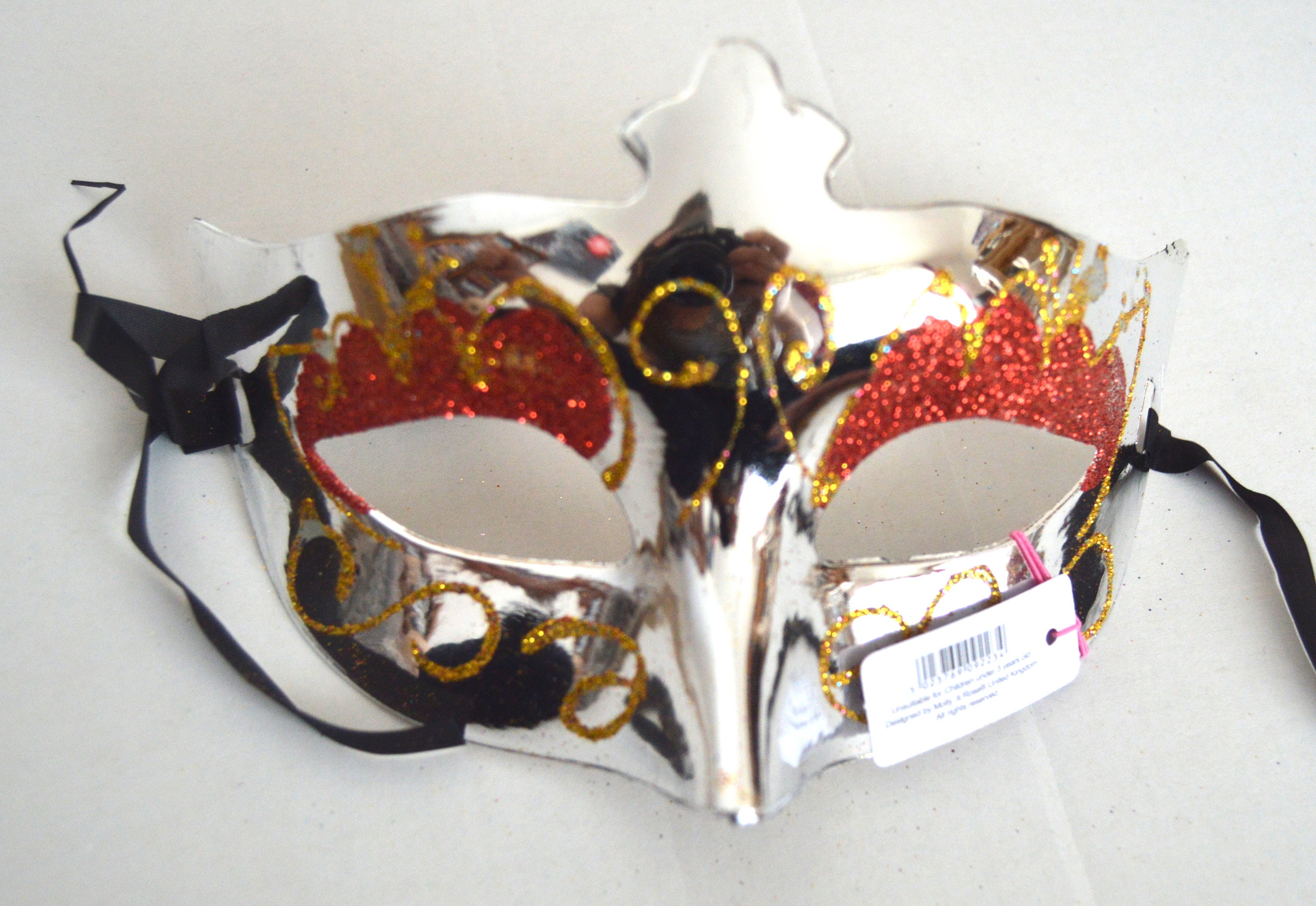 Metallic Glitter Masquerade Half Face Mask Eye Gothic | Etsy UK