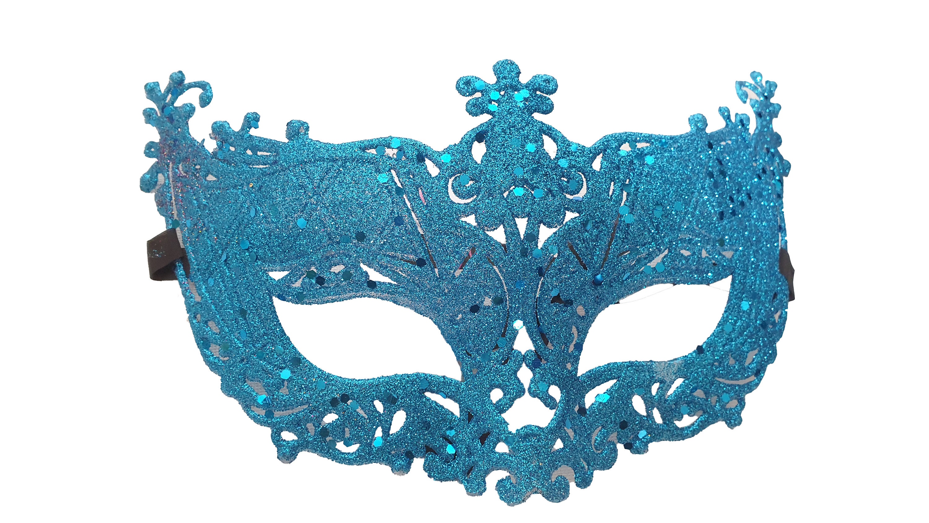 Glitter Filigree Masquerade Half Face Mask Eye Gothic | Etsy