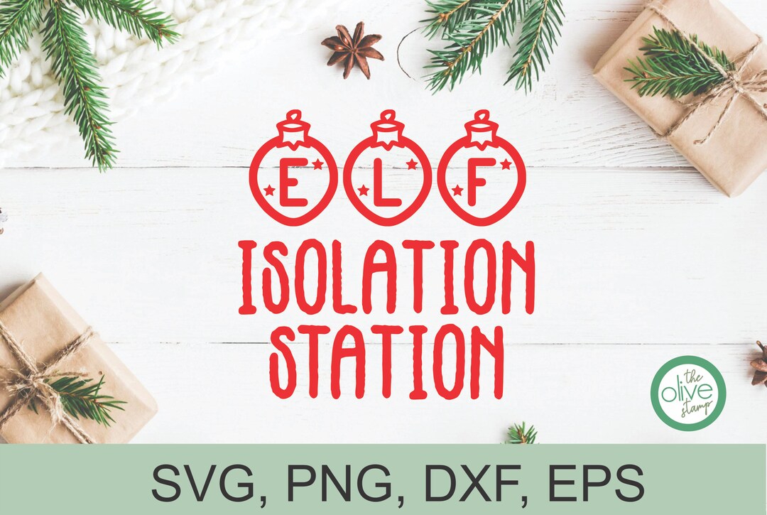 Christmas Elf Isolation SVG Elf Quarantine SVG Christmas Elf - Etsy
