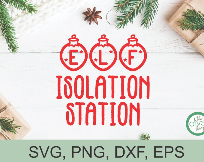 Christmas Elf Isolation SVG, Elf Quarantine SVG, Christmas Elf Kit, Elf ...