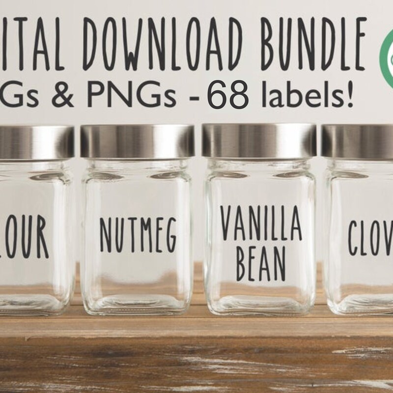 Canister Labels Svg - Etsy