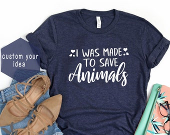 I Save Animals Shirt - Etsy