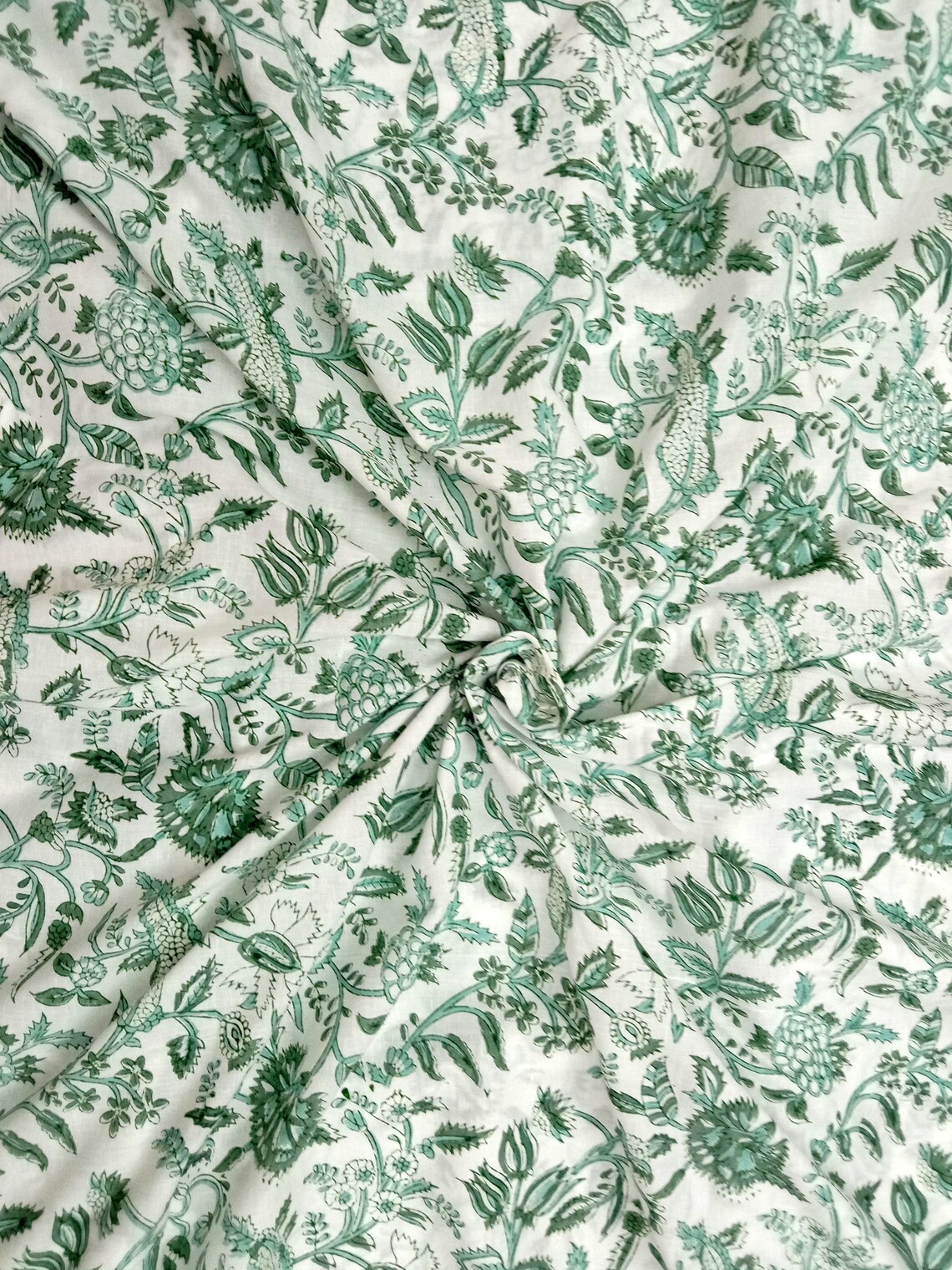 Indian Hand Block Print Cotton Fabric Indian Print Fabric | Etsy
