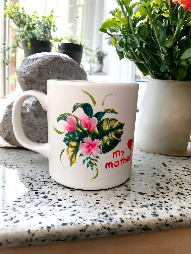 The Most Beautiful Handmade Mom Mug,mother's Day Gift,white Ceramic Cup ...