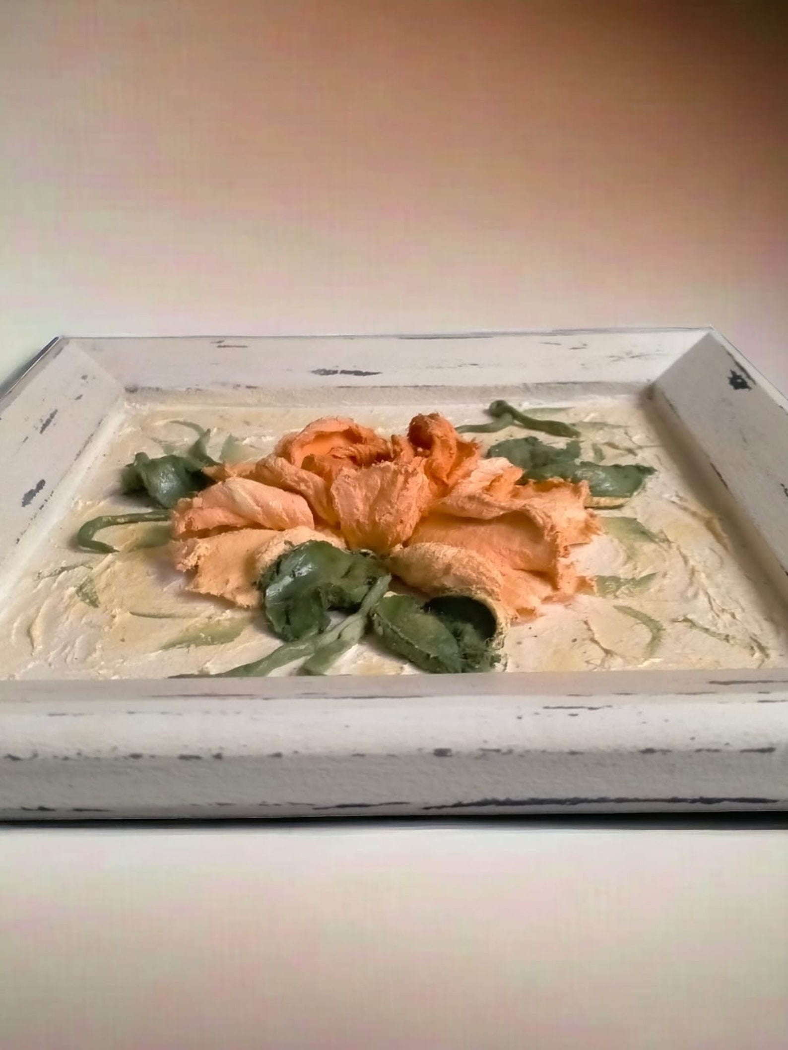 Sculpture Painting 3D Flower Billboard - Textured 3D Painting Wall Art ...