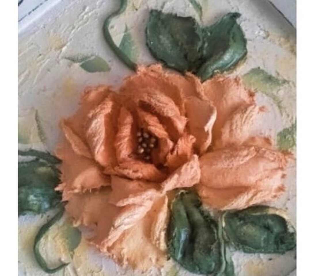 Sculpture Painting 3D Flower Billboard Textured 3D Painting Wall Art ...