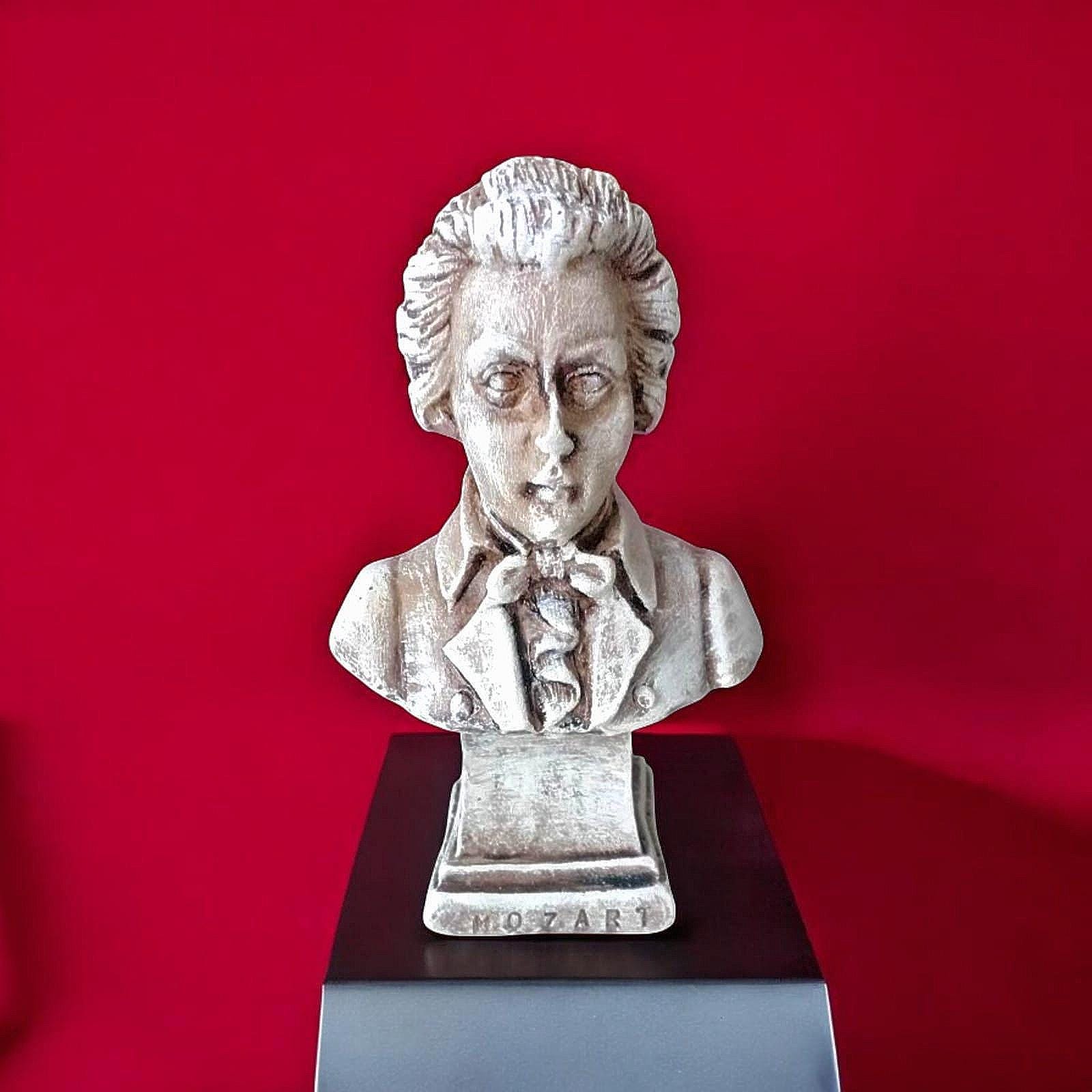 Hand-painted Mozart Mini Bust: Ceramic Classical Composer Sculpture - Etsy