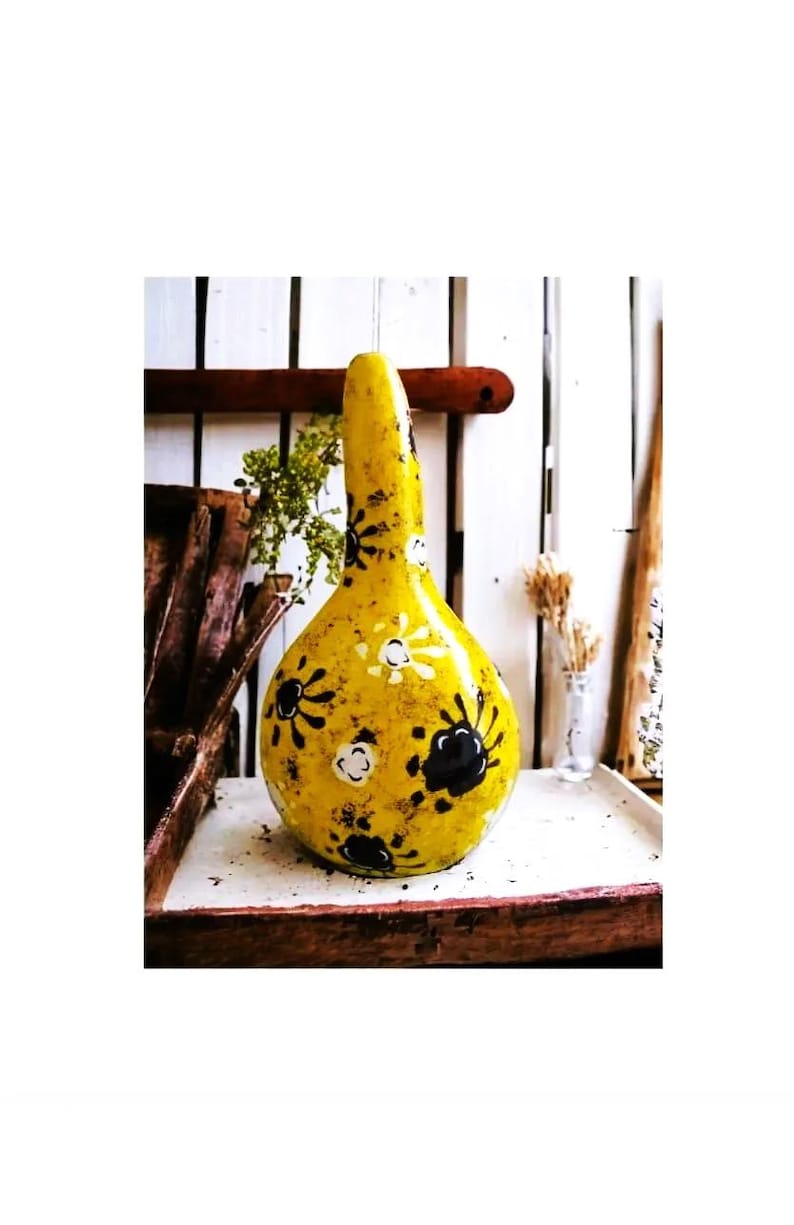Hand Painted Gourd Art - Charming Home and Garden Decor - Rustic ...
