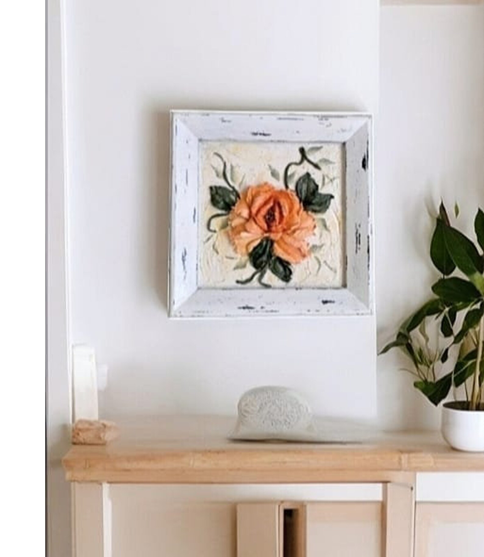 Sculpture Painting 3D Flower Billboard - Textured 3D Painting Wall Art ...