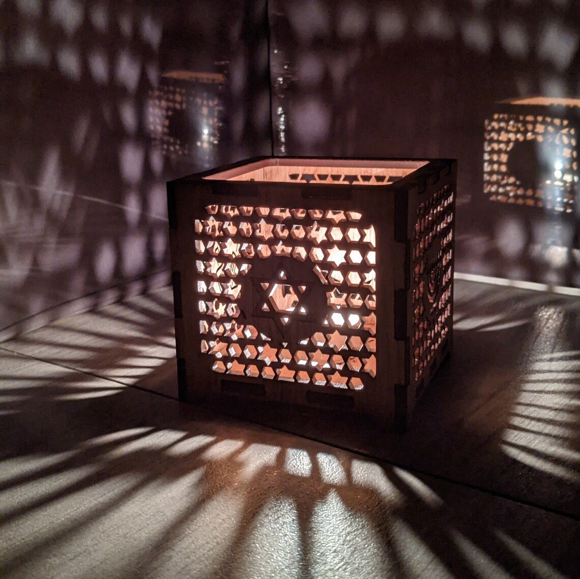 Personalised Wooden Lantern Box / Candle Holder / Stationary | Etsy