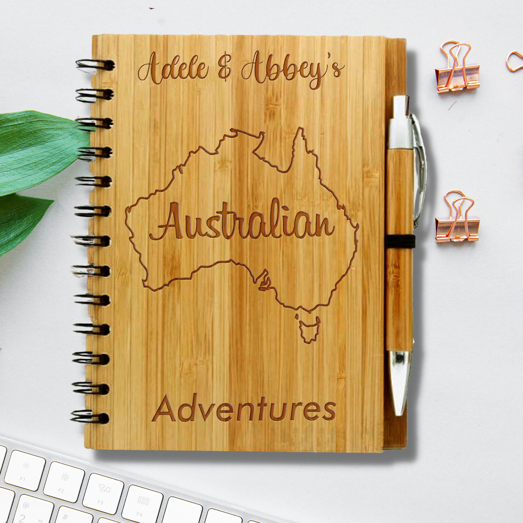 Australian Adventure Personalised A5 Bamboo Notebook / Travel - Etsy UK