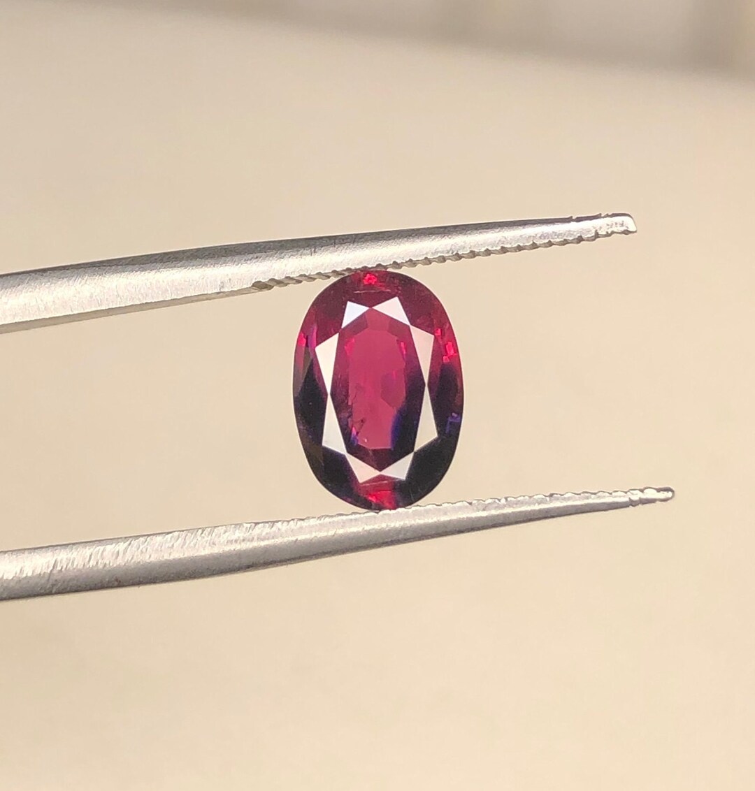 1.25 Ct Winza Ruby/sapphire With Perfect Cut Size 7.5x5.1x2.6mm - Etsy