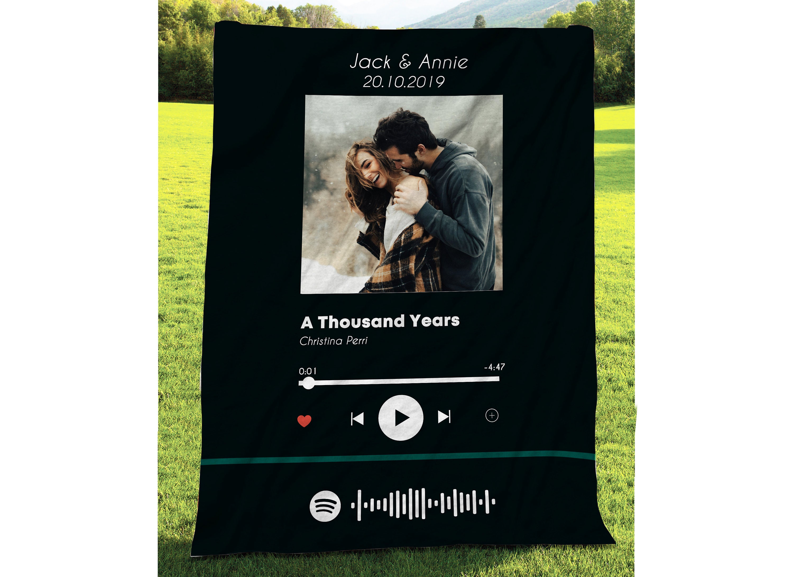 Custom Spotify Song Blanket Photo Blanket Couple Blanket Etsy Custom Spotify Song Blanket Photo Blanket Couple Blanket Etsy