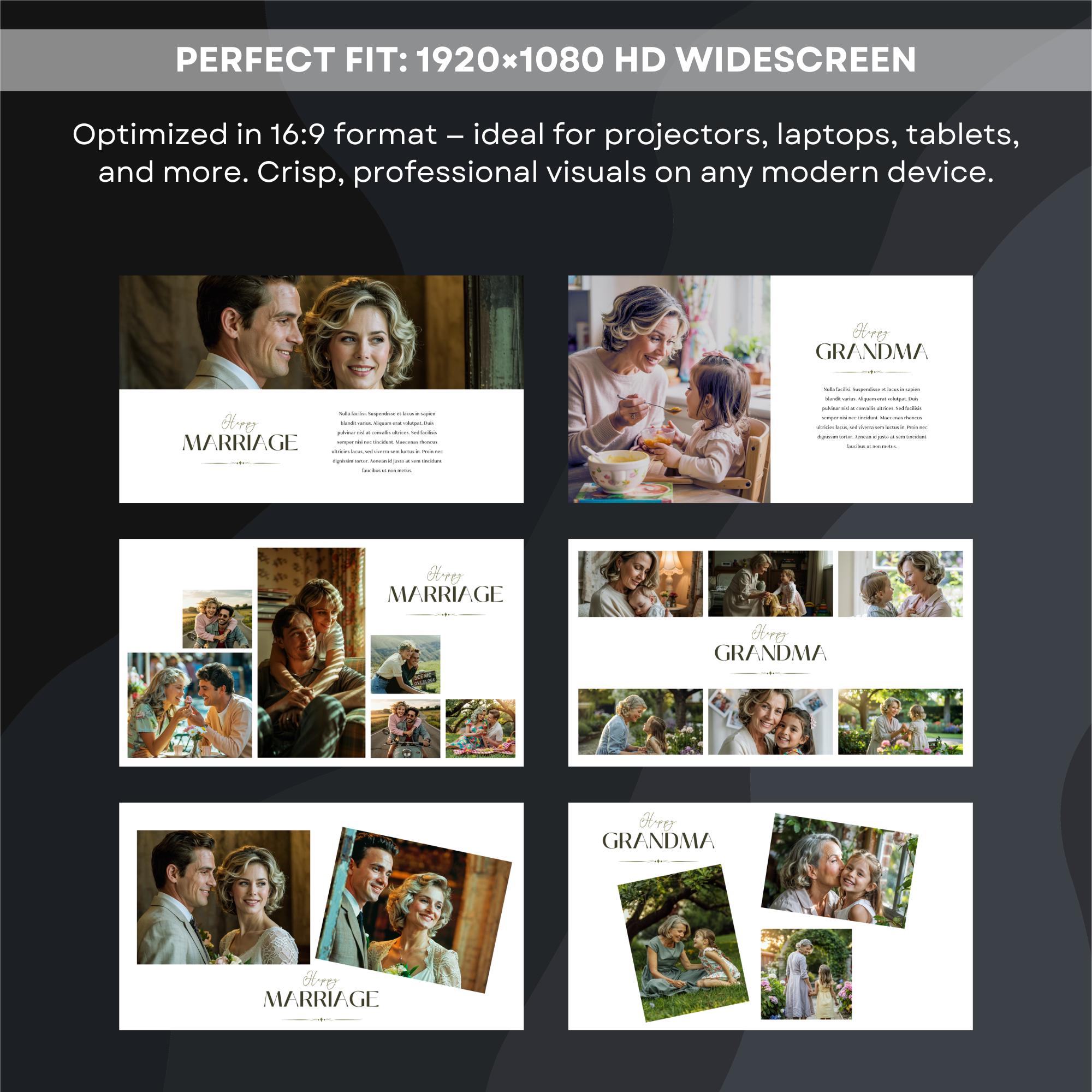 Funeral Photo Slideshow Template, Minimalist Celebration of Life ...