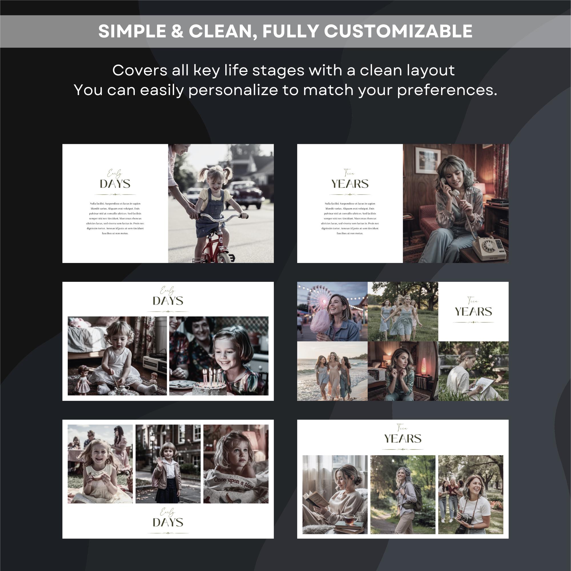Funeral Photo Slideshow Template, Minimalist Celebration of Life ...