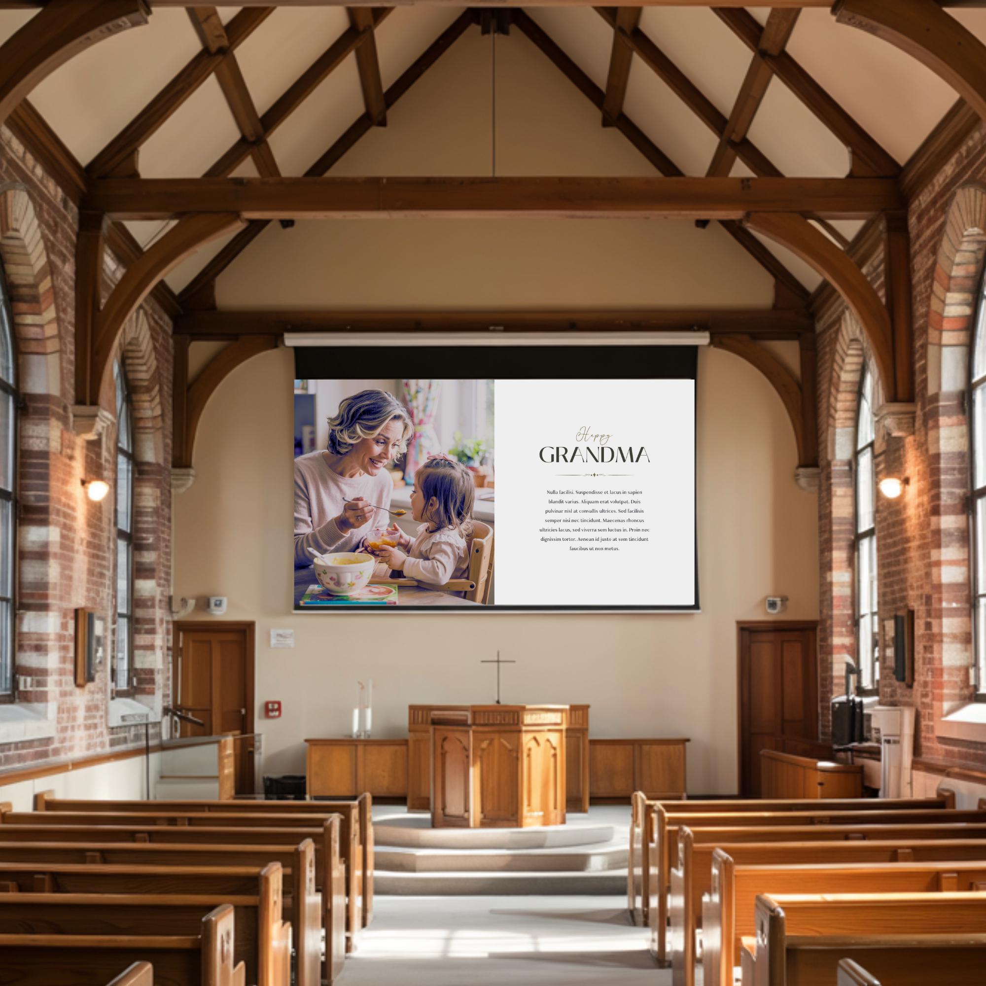 Funeral Photo Slideshow Template, Minimalist Celebration of Life ...