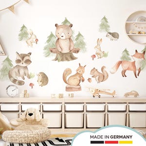 Little Deco Wall Sticker Forest Animals Wall Decal Children s Room Bear Fox Rabbit Baby Room Playroom Wall Sticker Wall Decoration DL844 Etsy