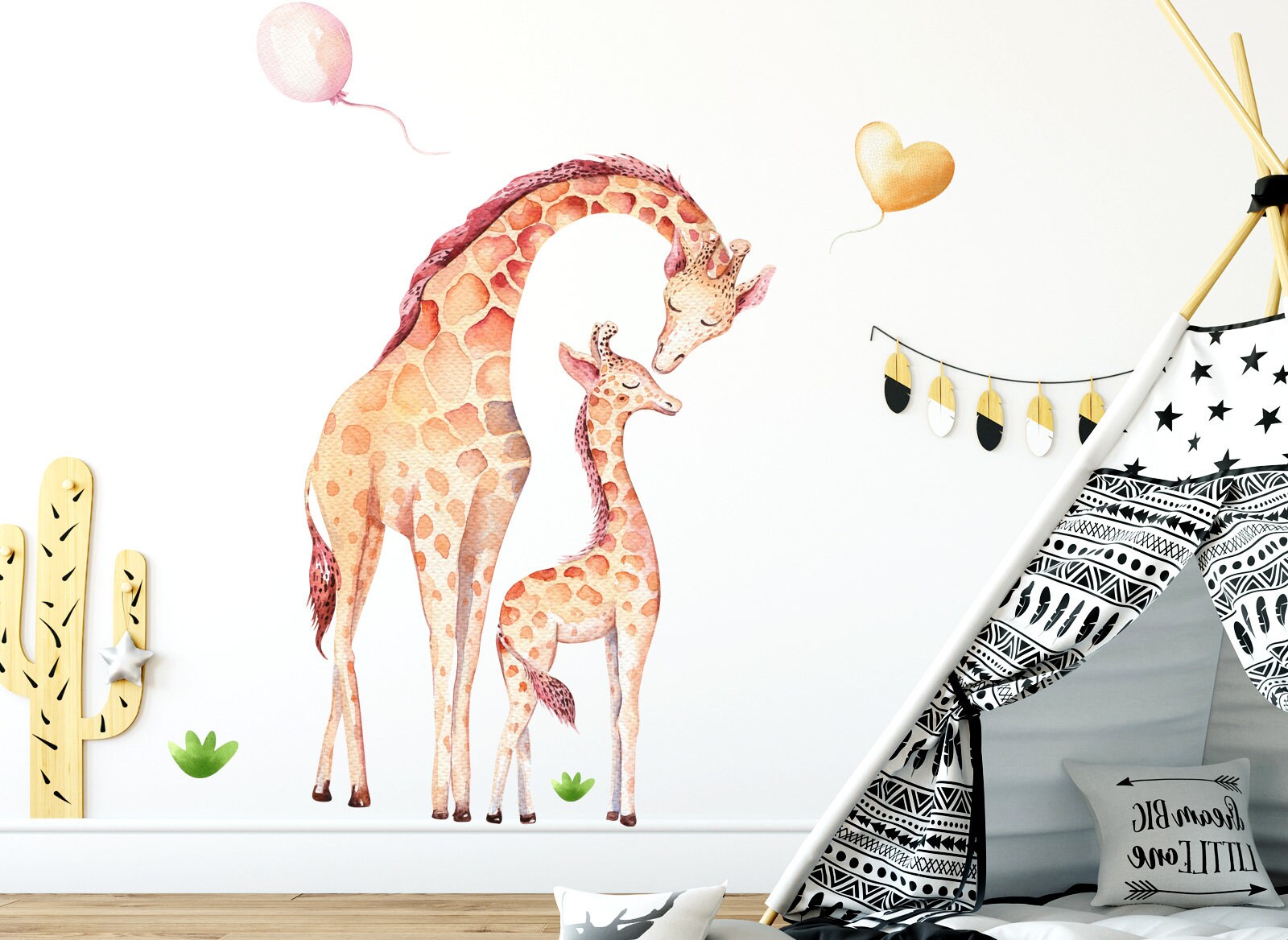 Wall Decal Giraffes Nursery Baby Room Kids Stickers Stickers - Etsy