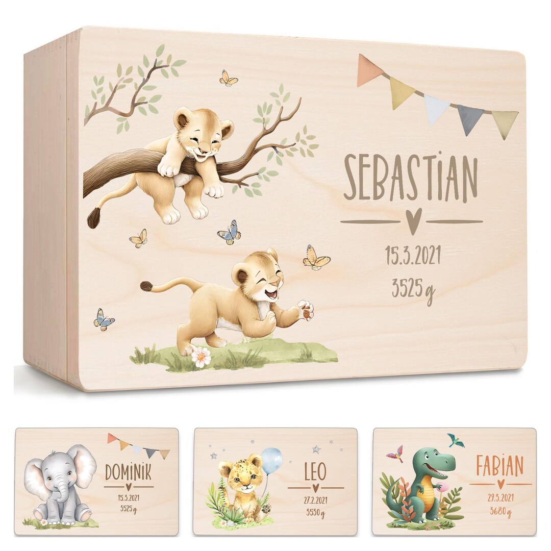 Baby Memory Box, Personalized Memory Box, Christening Gift, Birth Gift ...