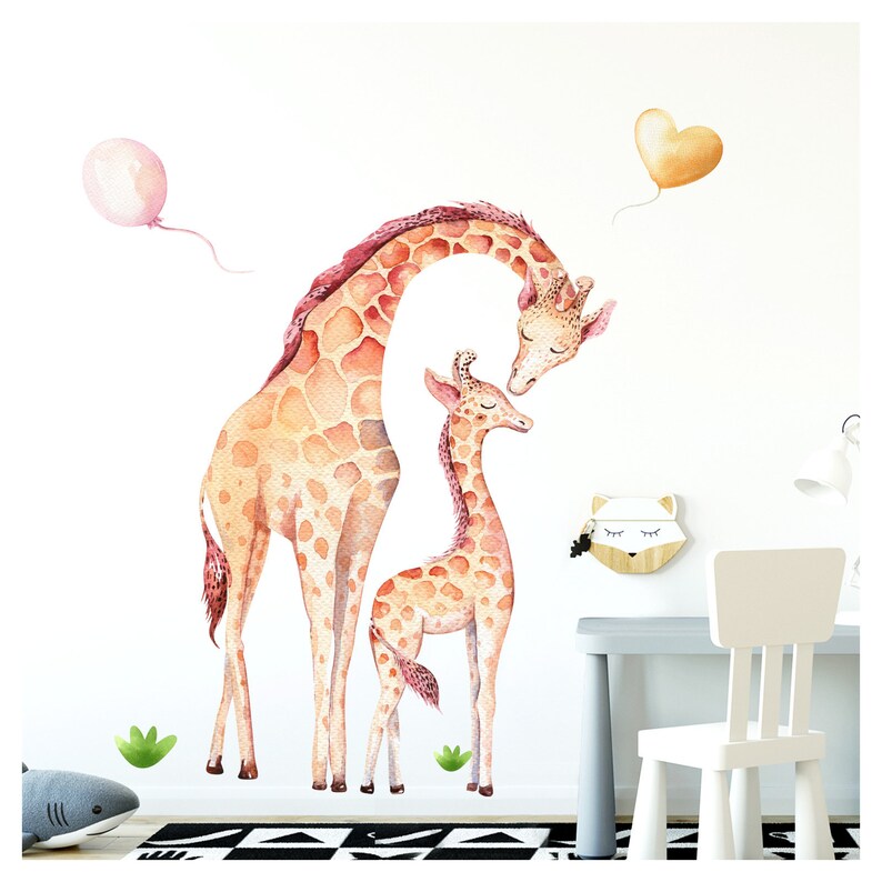 Wall Decal Giraffes Nursery Baby Room Kids Stickers Stickers - Etsy