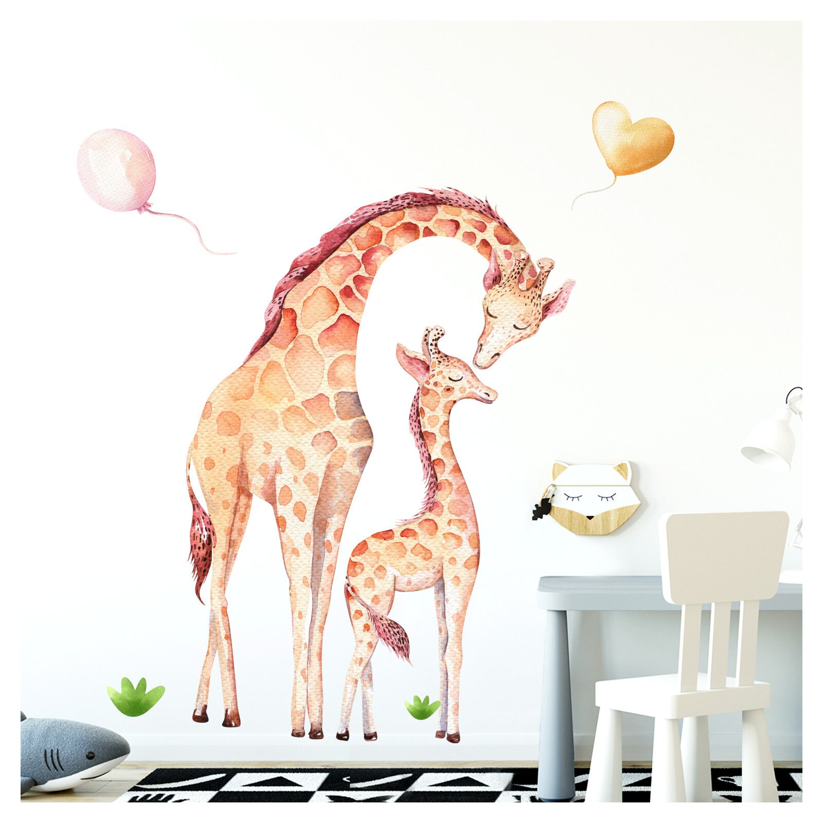 Wall Decal Giraffes Nursery Baby Room Kids Stickers Stickers - Etsy