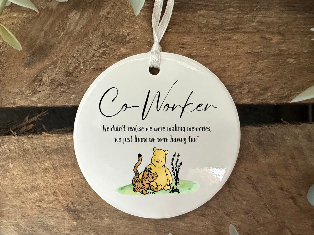 Co-worker Winnie the Pooh “making Memories” Ceramic Quote Decoration ...