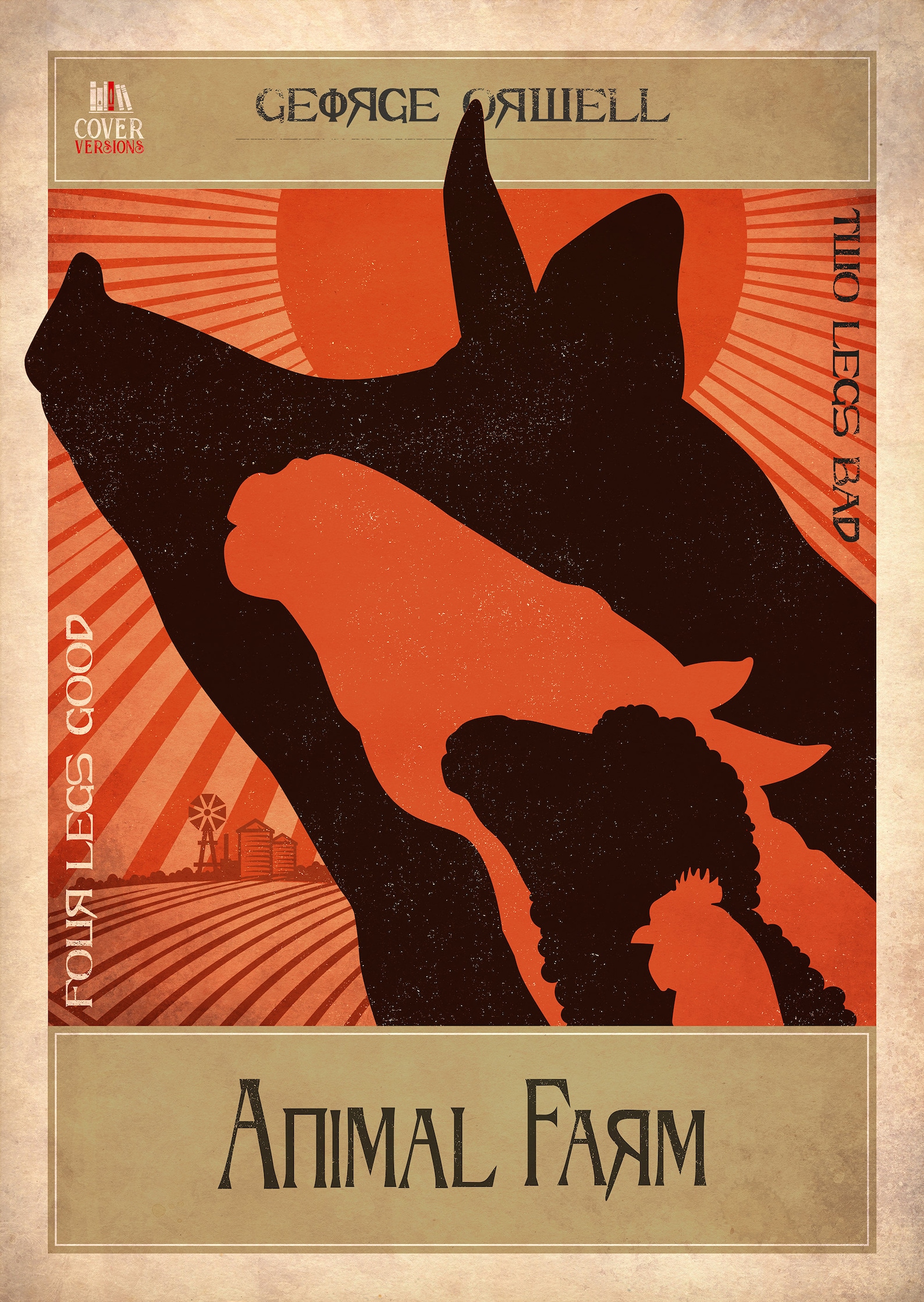 Animal Farm: Un-official Vintage-Style Novel Art Print | Etsy