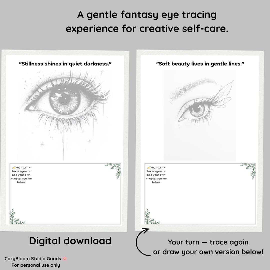 Fantasy Eyes Tracing Pack – Pencil Sketch Style - Etsy