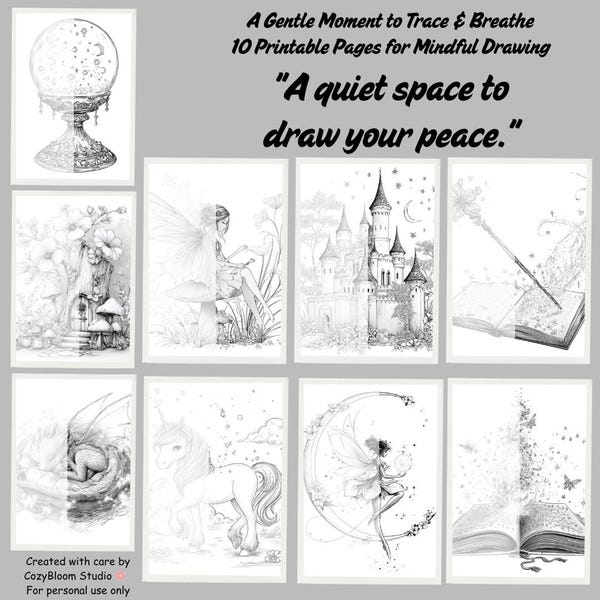 Ink Tracing for Adults Book - Etsy