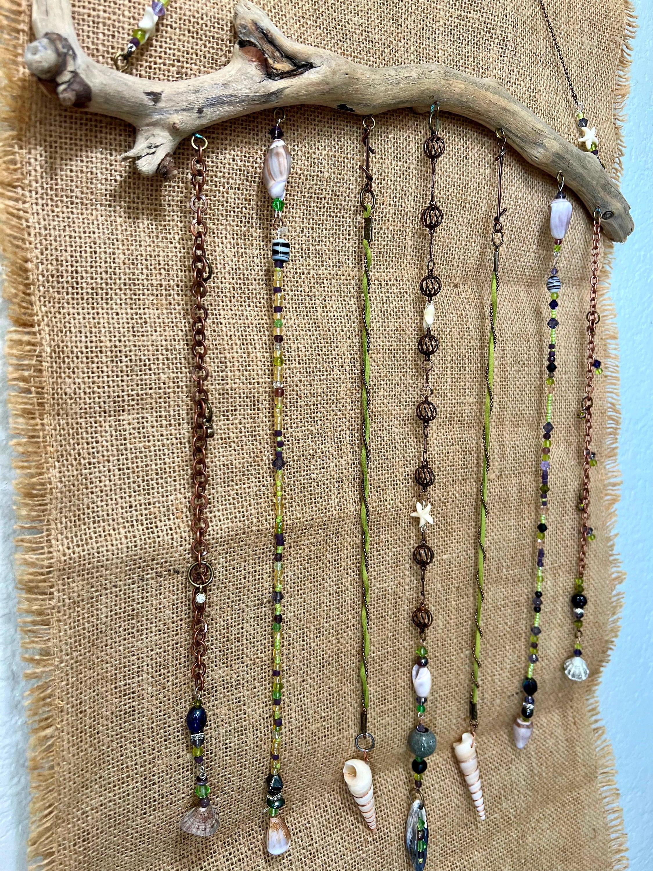 Driftwood Shell and Glass Bead Wall Hanging - Etsy