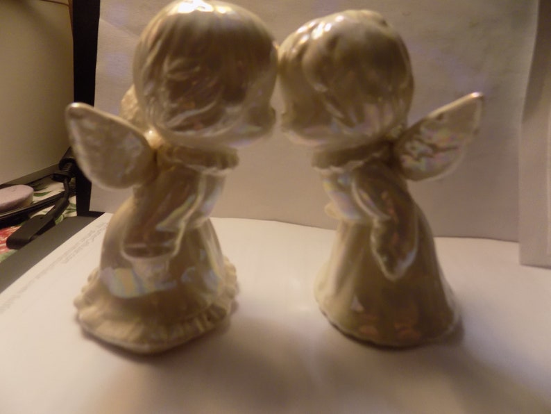 Iredescent Kissing Angels - Etsy